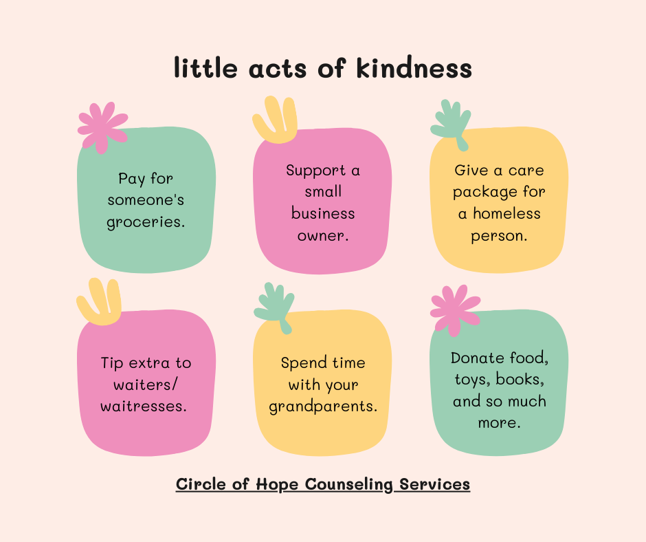 The Importance of Little Acts of Kindness ~ Circle of Hope Counseling ...
